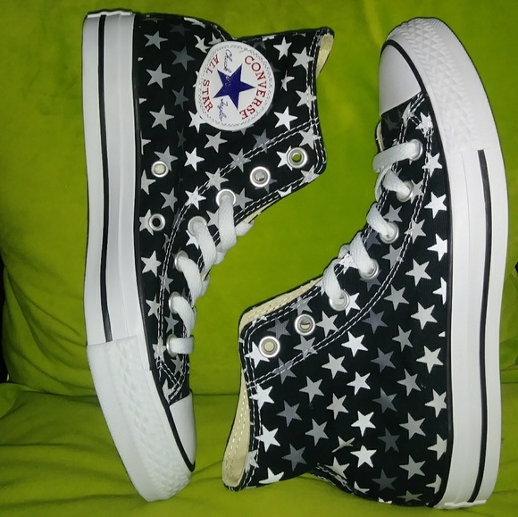 Converse | Shoes | Nwt Converse Chuck Taylor Allover Star Pattern ...